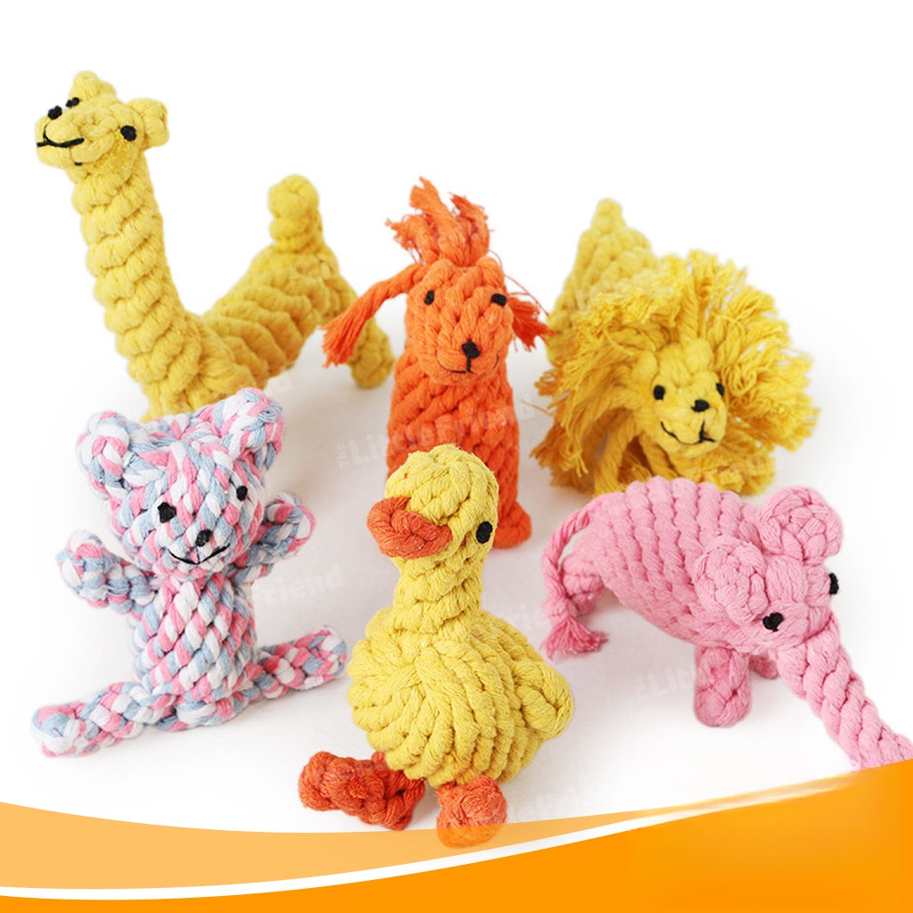 Jual Mainan Kunyah Tali dengan Desain Beruang Lucu untuk Peliharaan ...