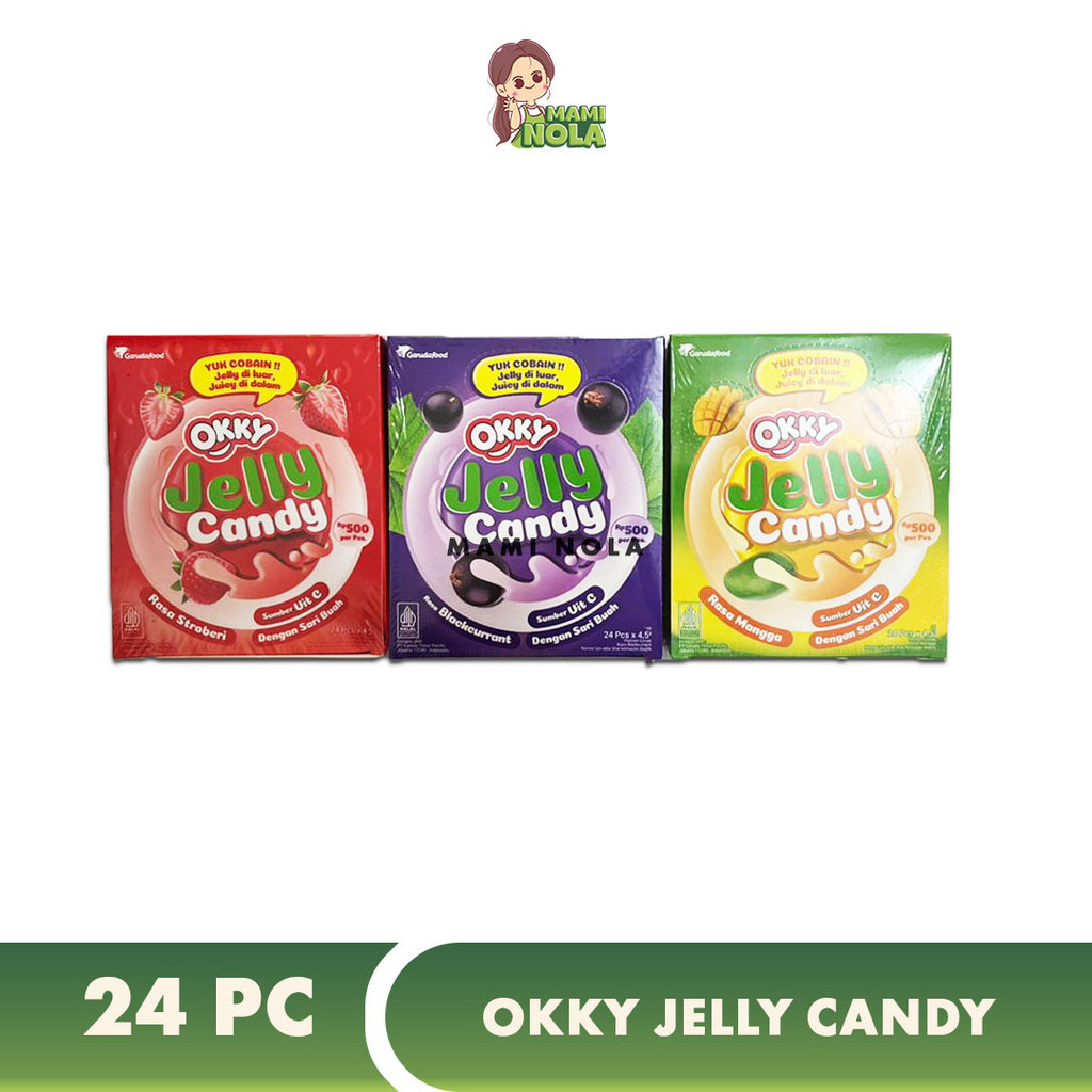 Jual Okky Jelly Candy Permen Lunak 1 Box Isi 24 Aneka Rasa | Shopee ...
