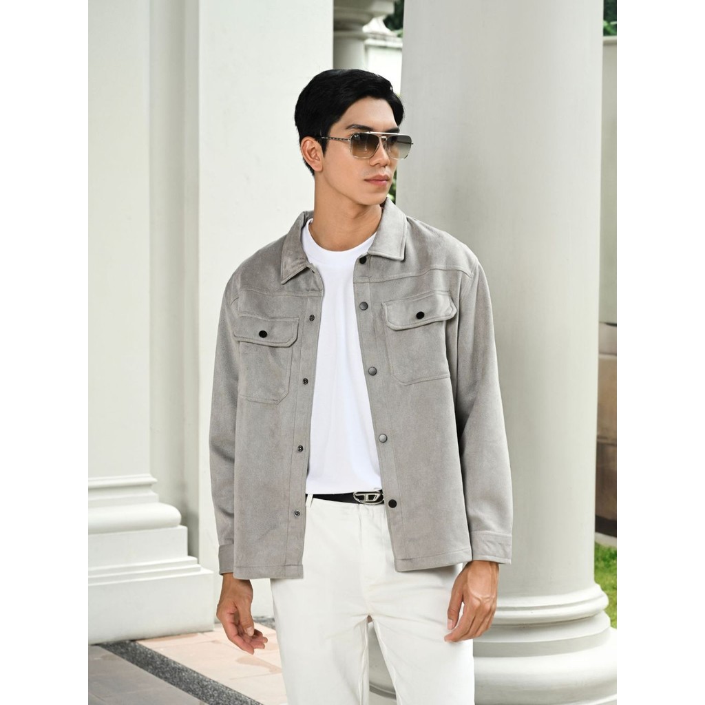 Jual KASEP Velour Overshirt | Jaket Outer Pria | Shopee Indonesia