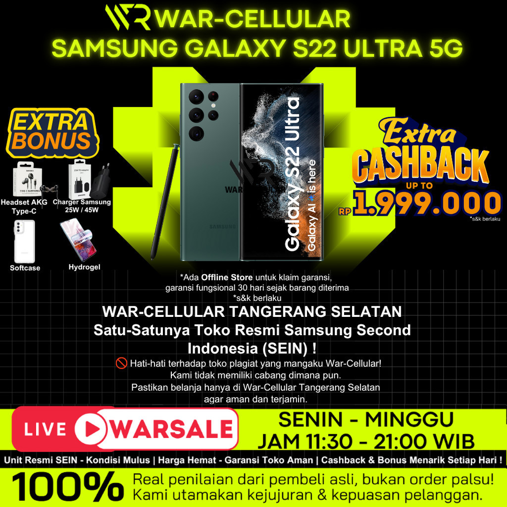 Jual SEIN | SAMSUNG GALAXY S22 ULTRA 5G | S22+ PLUS 512GB 256GB 128GB ...
