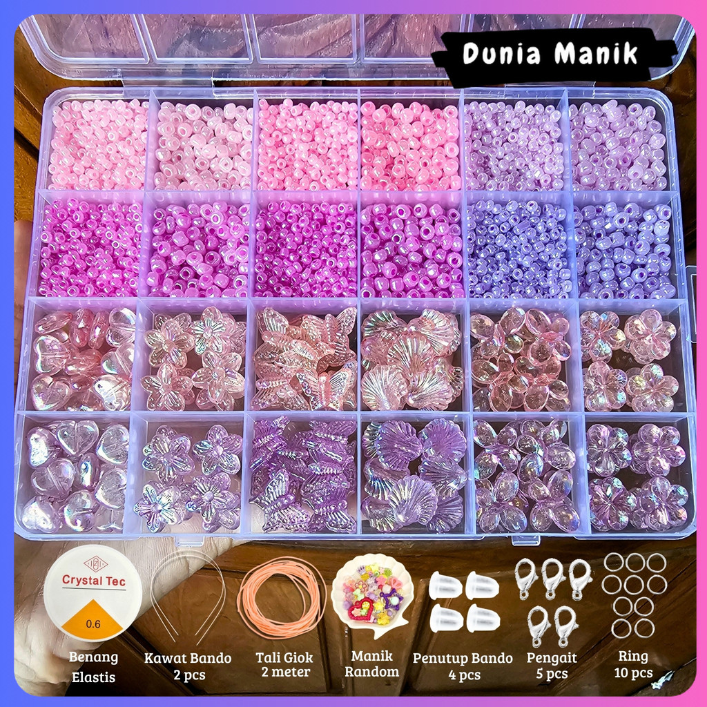 Jual Dunia Manik - DIY Craft Kit Gelang Manik Manik Aesthetic - Manik ...