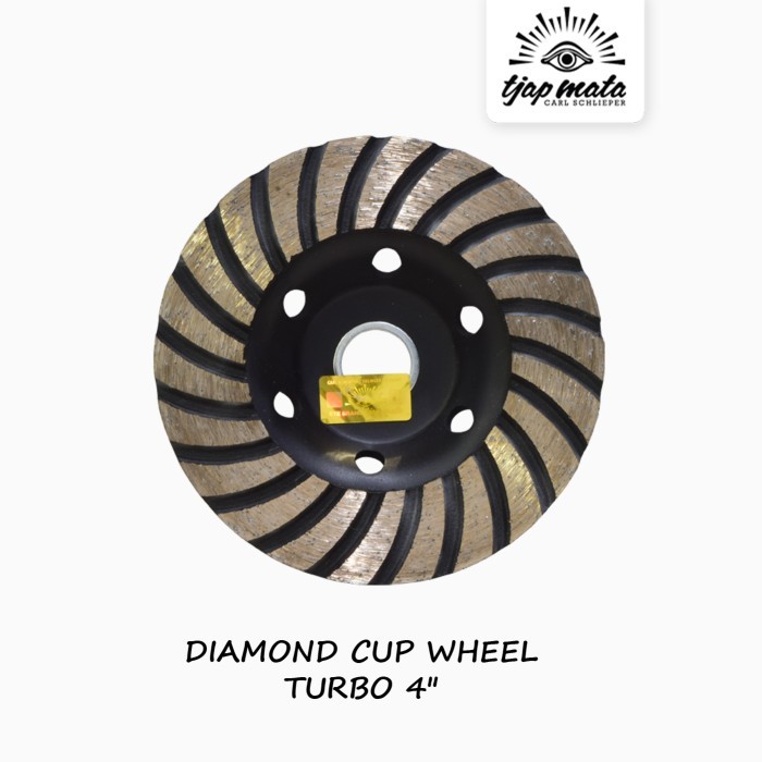 Jual TJAP MATA / CAP MATA Diamond Cup Wheel (Turbo 4"), Mata Gerinda ...