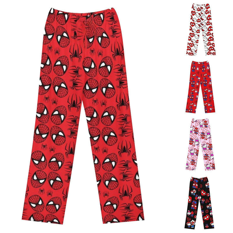 Jual (Ready)Hello Kitty Spider-Man Spring Summer Cartoon Jogger Pajama ...