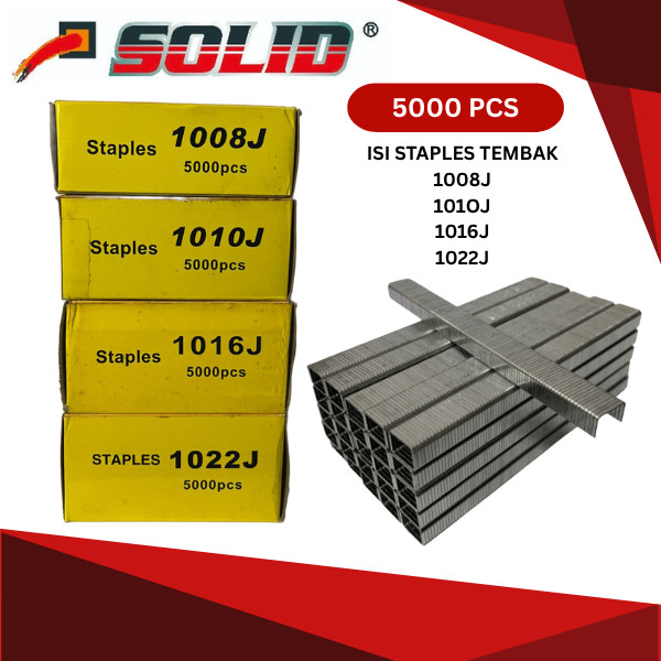 Jual Solid Isi Staples Tembak / Air Stapler Refill 1008J, 1010J, 1016J ...