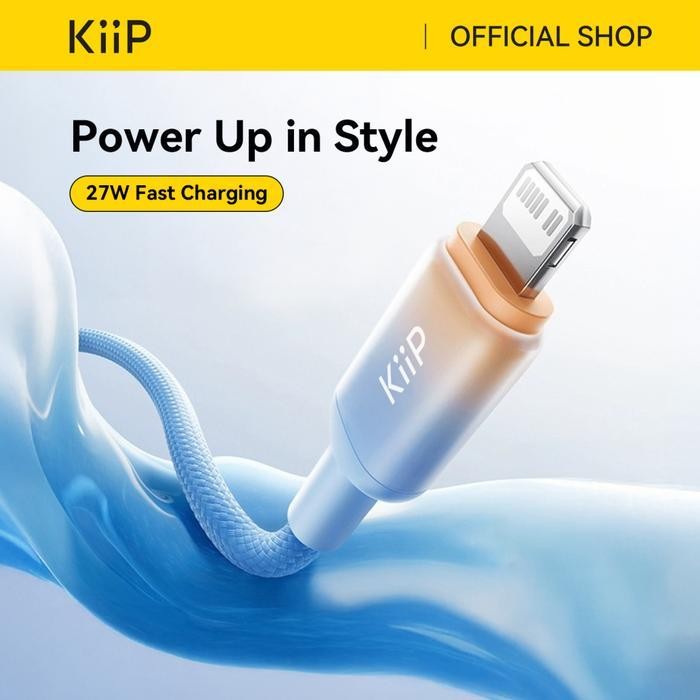 Jual KiiP Kabel Data Charger Fast Charging Kabel Type C to Lightning iP ...