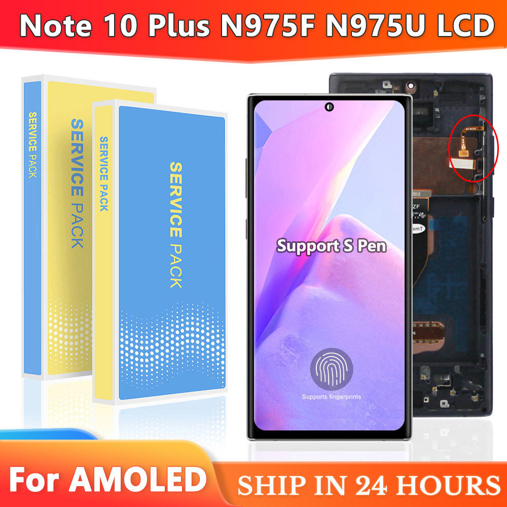 Jual AMOLED LCD With Frame For SAMSUNG Note 10 Plus LCD SM-N975F, SM ...