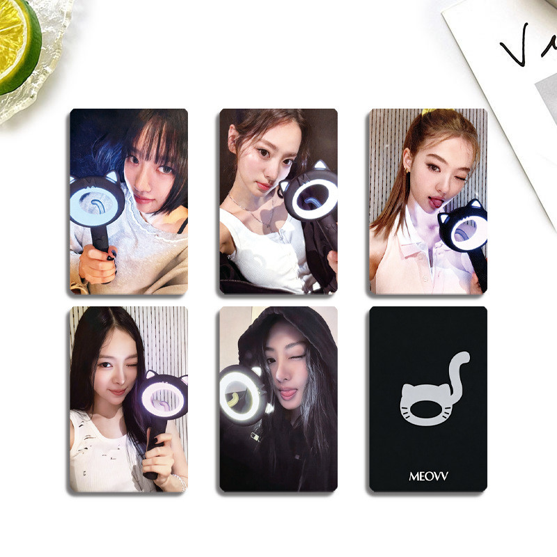 Jual 5Pcs/Set Kpop Idol MEOVV Lomo Cards Support Stick Cards Special ...
