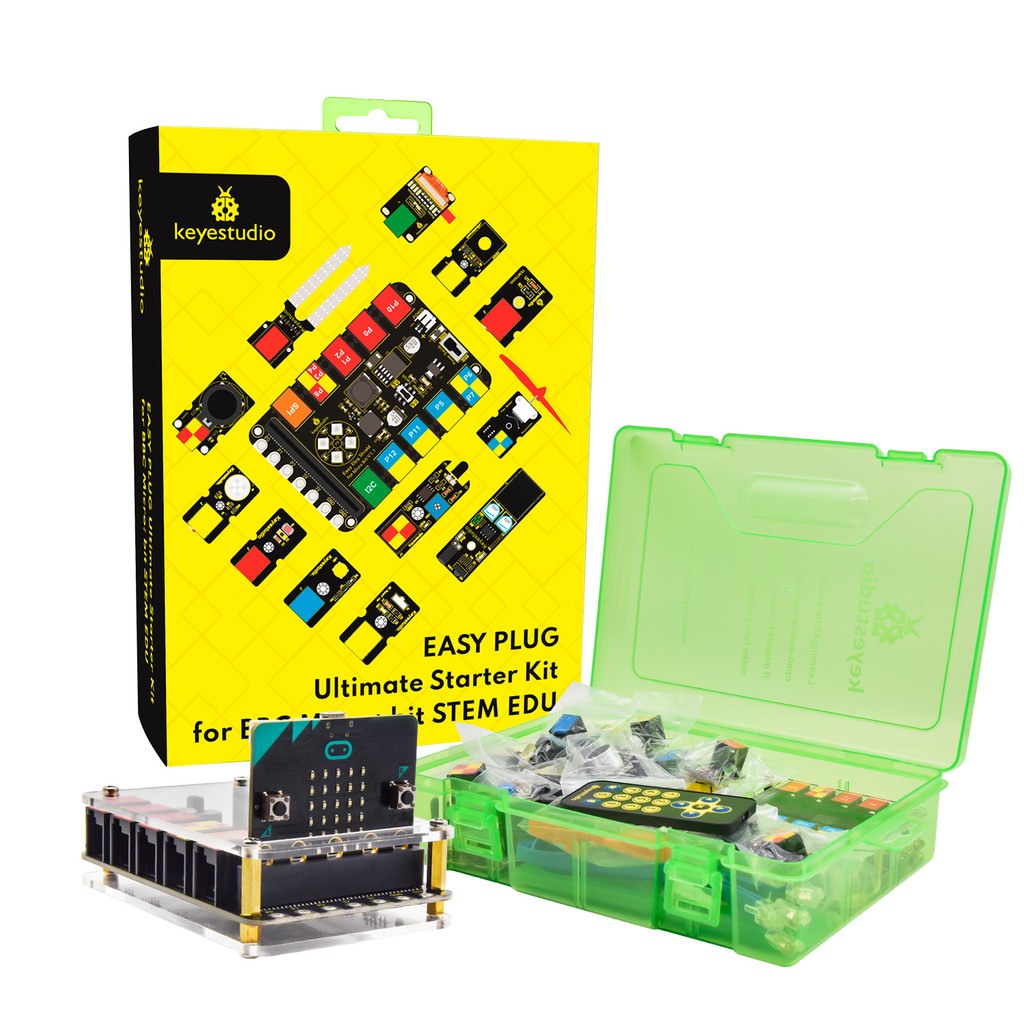 Jual Keyestuo EASY Plug Microbit V2 Ultimate Starter Kit Sensor Module KitFor BBC Microbit Kit ...