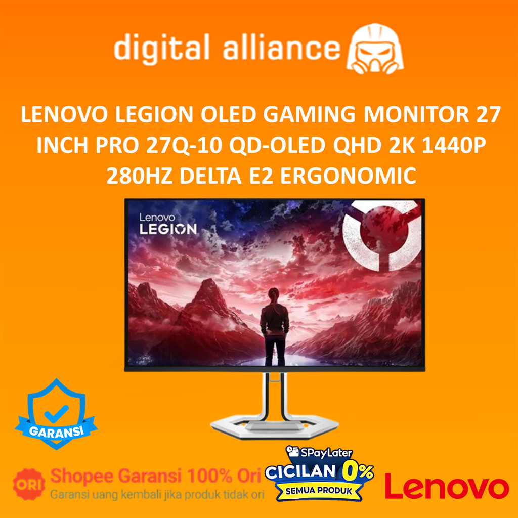 Jual LENOVO LEGION OLED GAMING MONITOR 27 INCH PRO 27Q-10 QD-OLED QHD ...