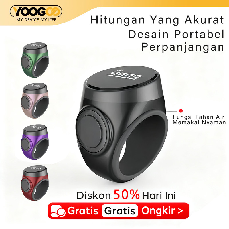 Jual S9 Smart Tasbih Tally Counter Ring for Muslims Tasbih Digital OLED ...