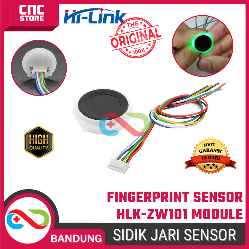 Jual Fingerprint Sensor Module HLK-ZW101 – Sensor Sidik Jari Low Power ...