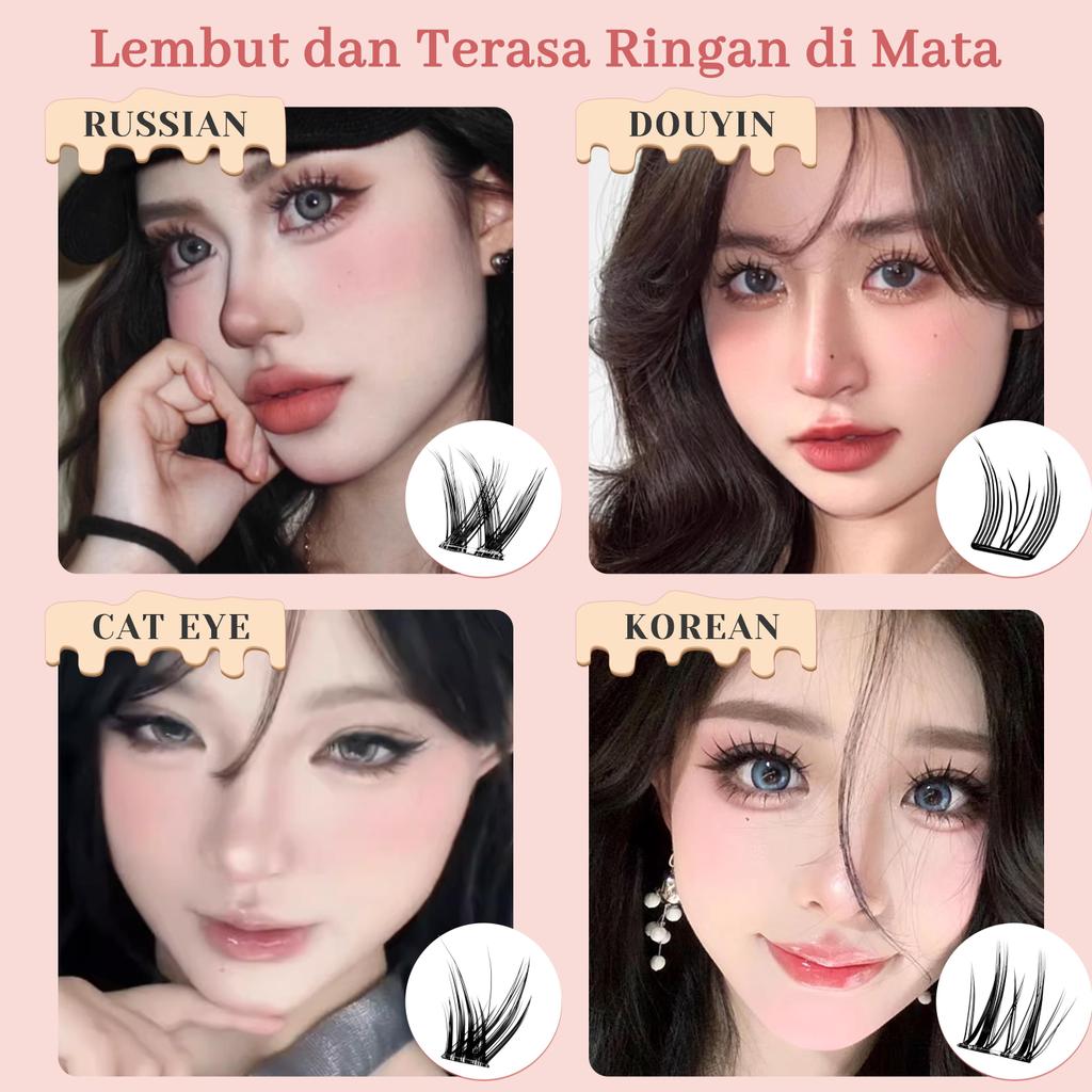 Jual MLAN Tanpa Lem Natural - Bold Bulumata Palsu Serat Kapas Hitam ...