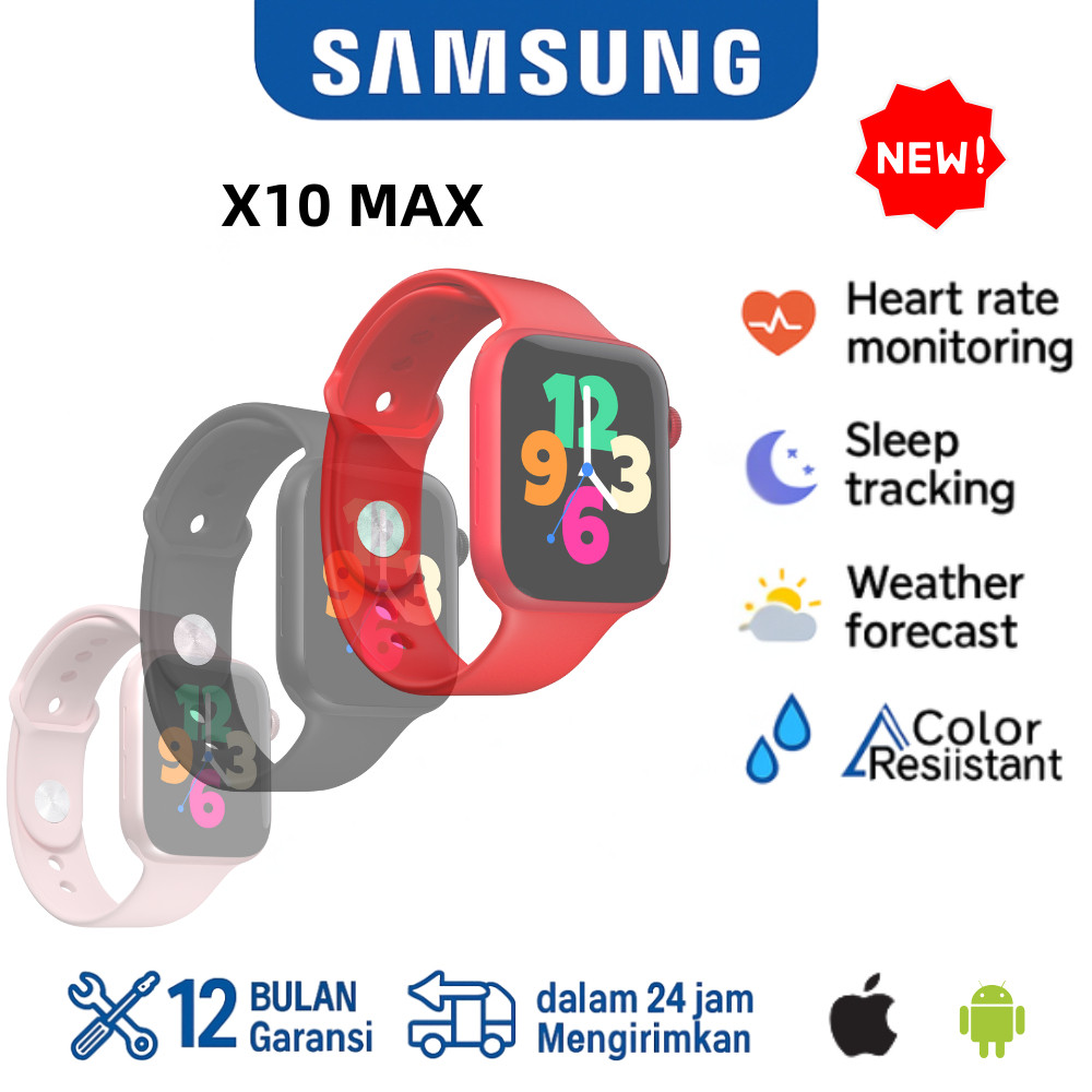 Jual COD+Garansi Samsung smartWatch X10 Max Smartwatch Series Bluetooth ...