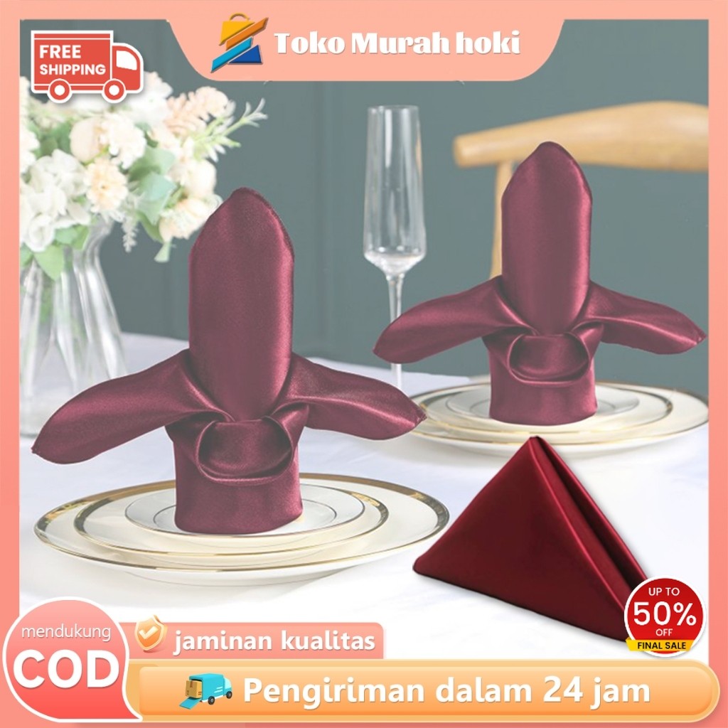 Jual Serbet Makan Hotel 43*43cm Napkin Full Cotton Table Napkin Serbet ...