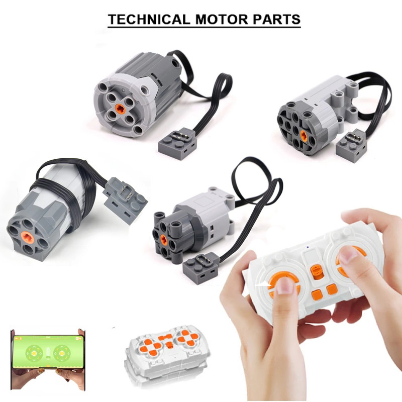 Jual Power functions Motor Tenical parts MOC multi tool servo train ...
