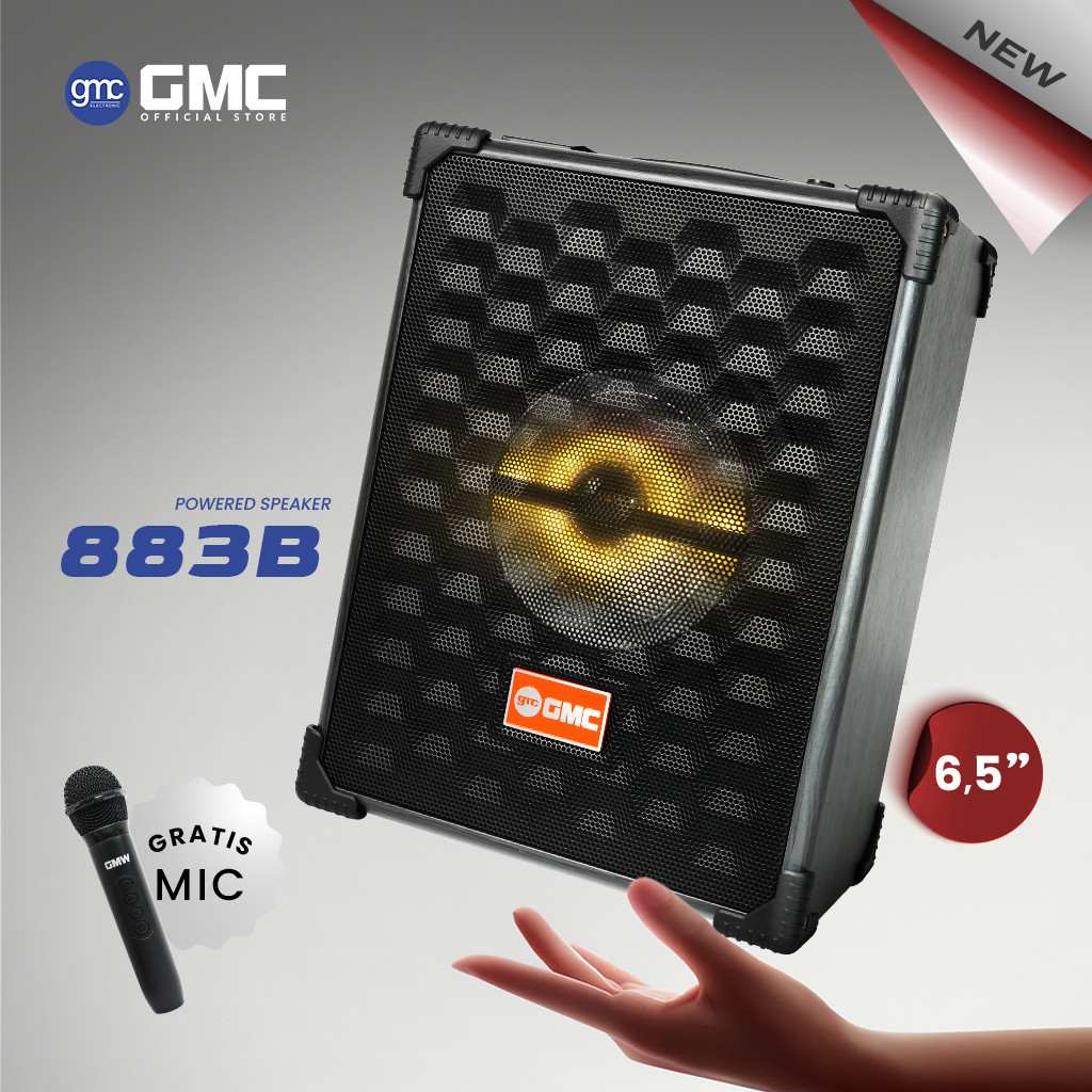 Jual GMC Speaker 883B – Bluetooth Karaoke 6.5" 85W, Suara & Bass Mantap ...