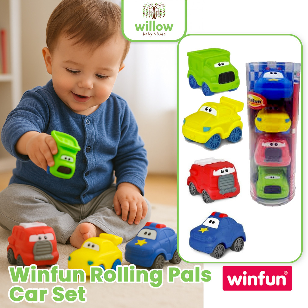 Jual Mainan Anak - Winfun Rolling Pals Car Set | Shopee Indonesia