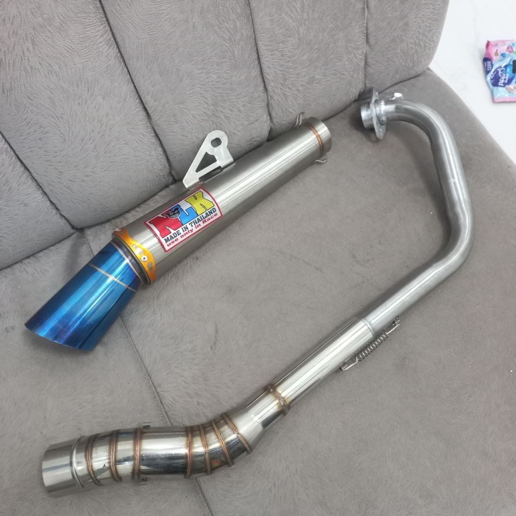 Jual 1Set Exhaust Nlk Open spec Big elbow for Tmx 125 /150 Tmx 150 ...