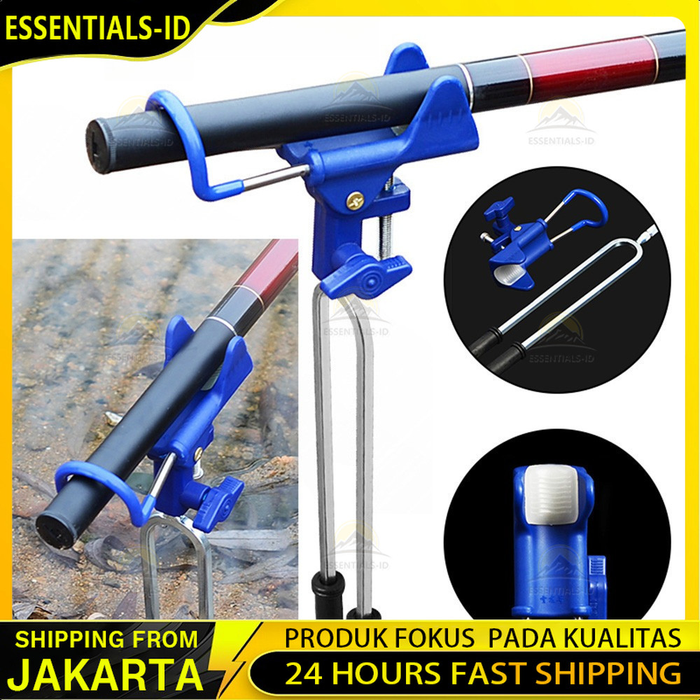 Jual COD Holder Joran Pancing Adjustable Support Stainless Steel Rak ...