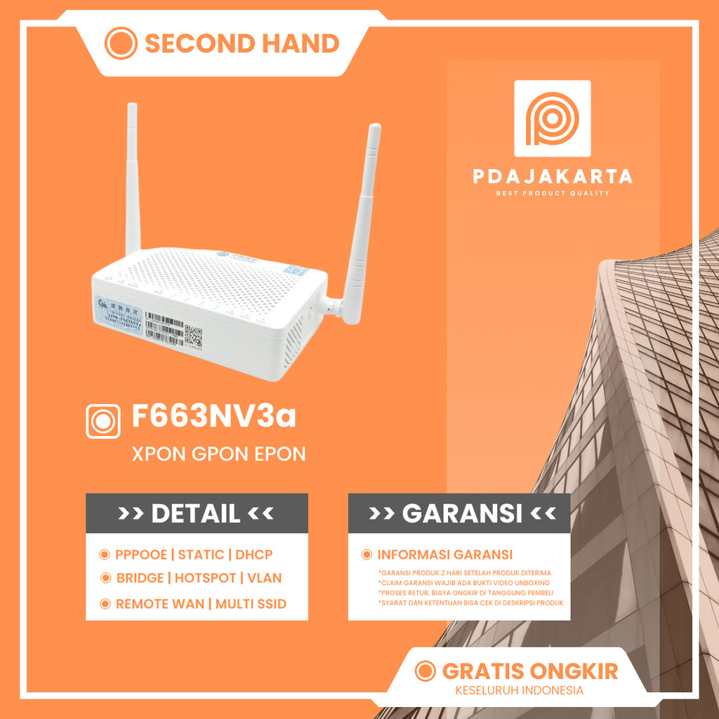 Jual ONU XPON F663NV3a GPON EPON Second | Shopee Indonesia