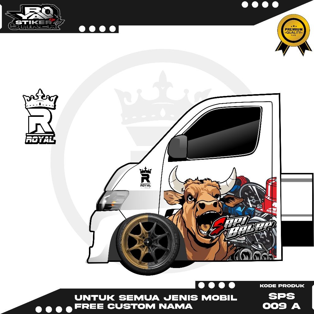 Jual Stiker Decal Variasi 2 Sisi Pintu All Pick Up Bisa Pakai-stiker ...