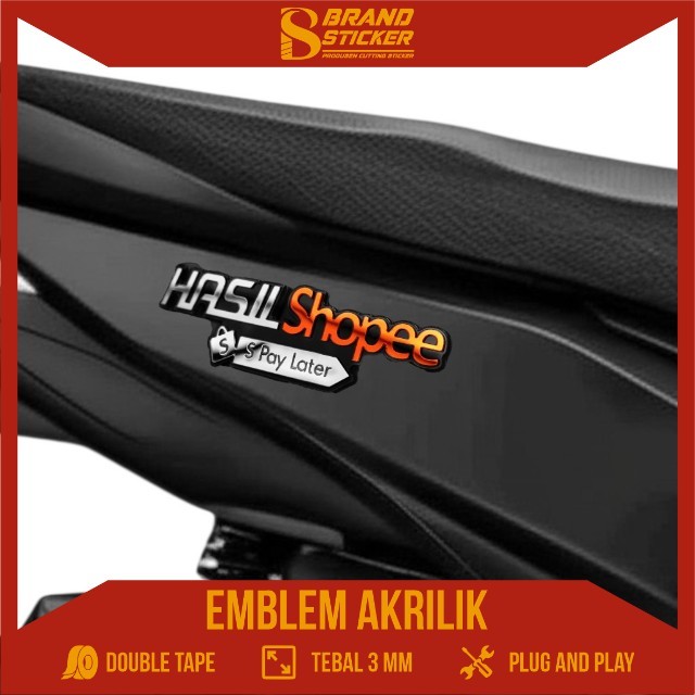 Jual NEW PROMO!!! Emblem Hasil Shopee Pay Later Logo 1pcs Hasil Shopee ...