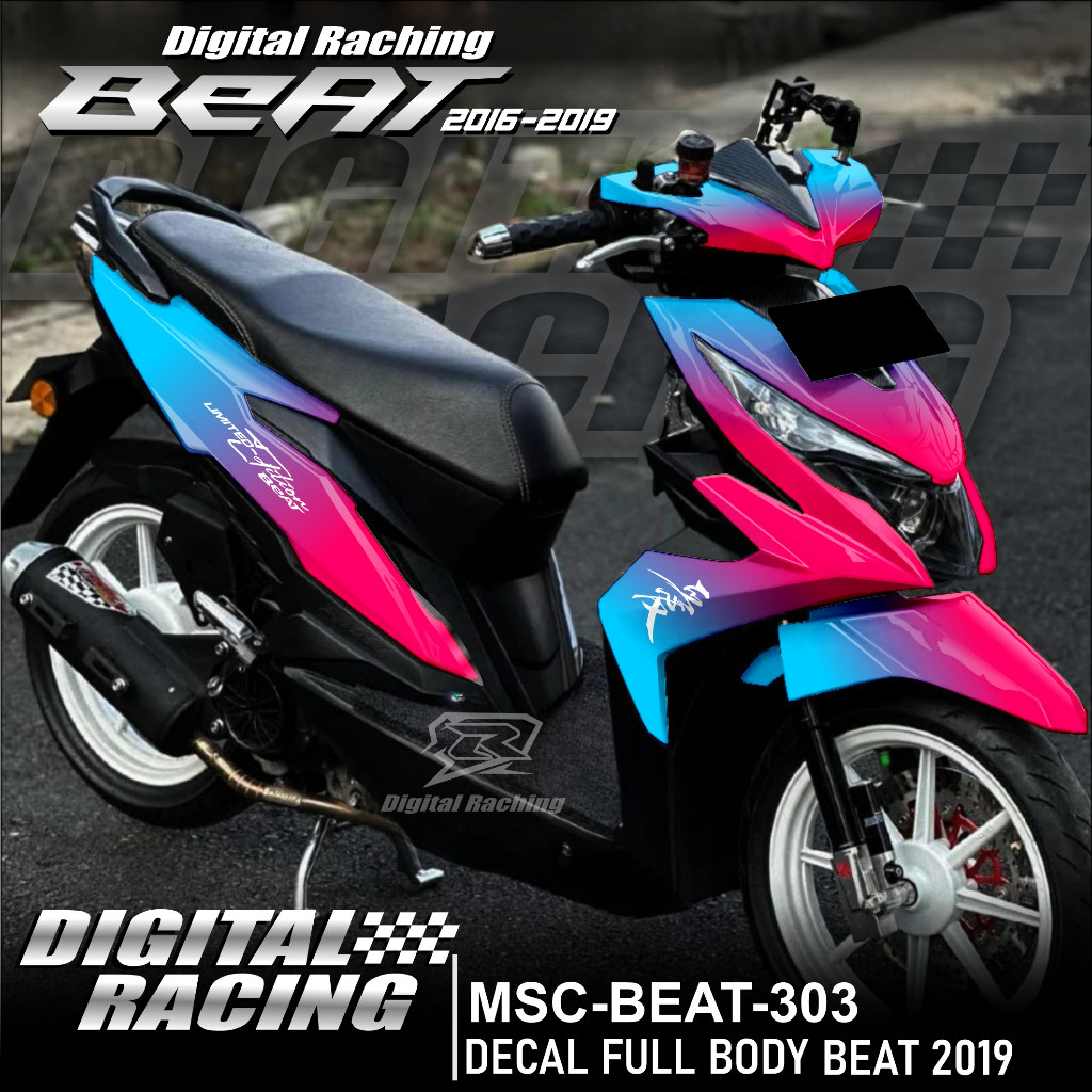 Jual (COD) Decal Beat fi esp Street tahun 2016-2019 full bodi desain ...