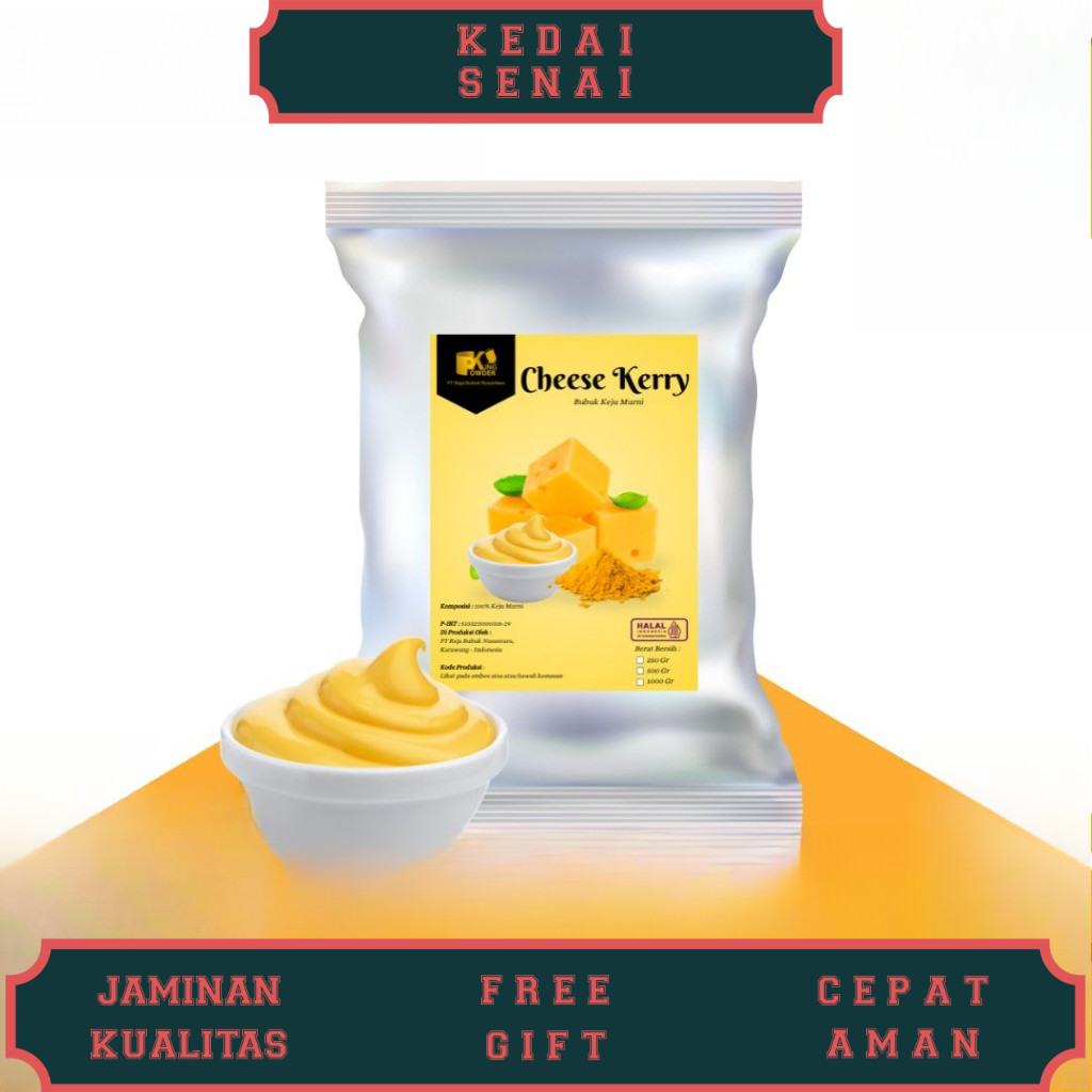 Jual Cheese Kerry 1kg Pure, Keju Bubuk Murni 100% | Shopee Indonesia