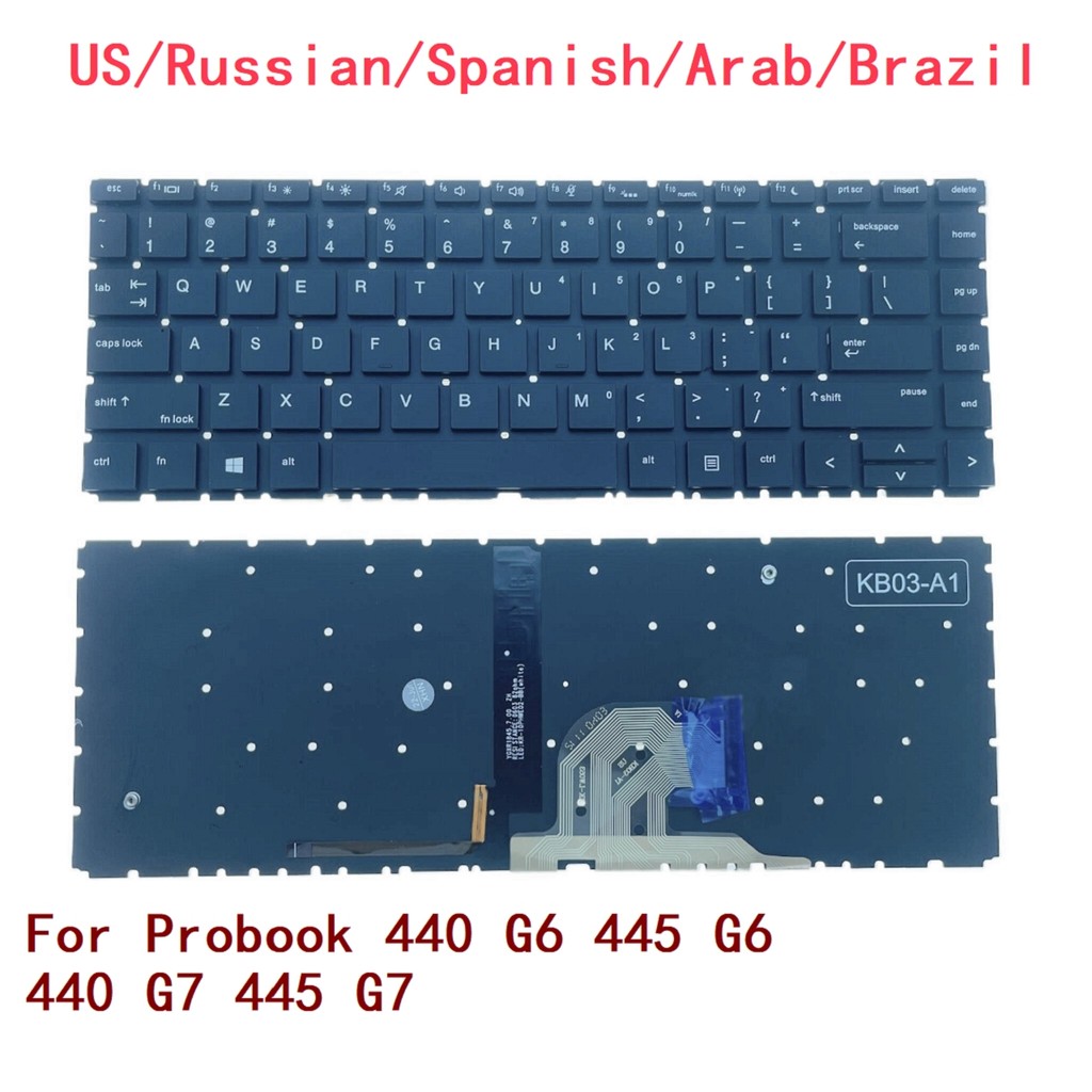 Jual New US Russian Spanish Arab Brazil Laptop Backlit Keyboard For HP ...