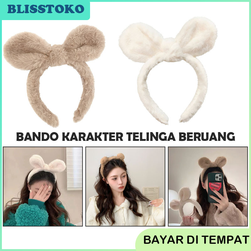 Jual Bando Bulu Kuping Beruang Bear Karakter Lucu untuk Anak Perempuan ...