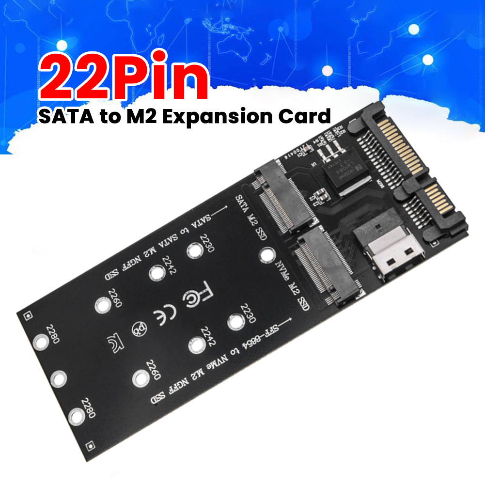 Jual M.2 To SATA Adapter SFF-8654 To M2 NVME SSD Converter 22Pin SATA ...