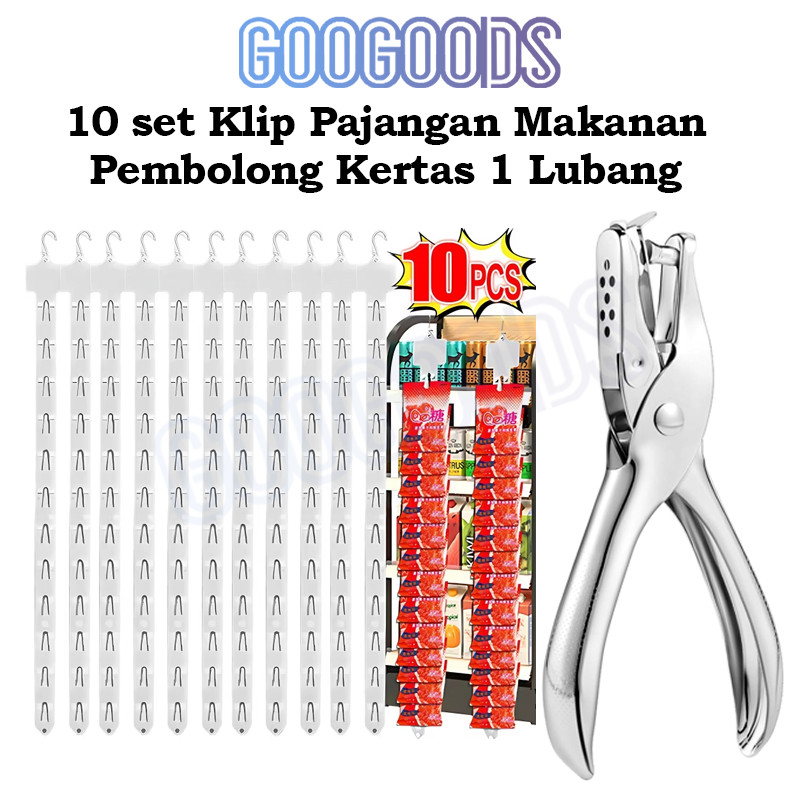 Jual GG 10 set Klip Pajangan Makanan+3MM Pembolong Kertas 1 Lubang ...