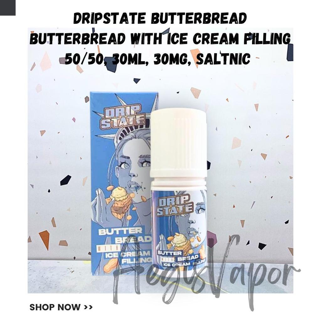 Jual Drip State Butter Bread Ice Cream 30ml 30mg Saltnic | Shopee Indonesia
