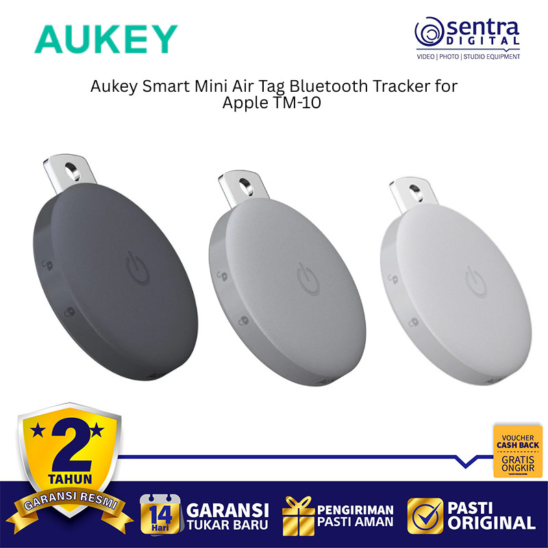Jual Pelacak Mini Aukey TM-10 untuk Apple Bluetooth Smart Tracker Anti ...