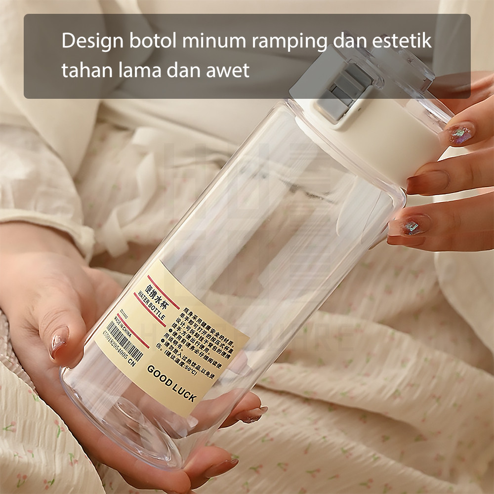 Jual PREMIUM MUJI WATER BOTTLE Botol Minum Putih Transparan Bening ...
