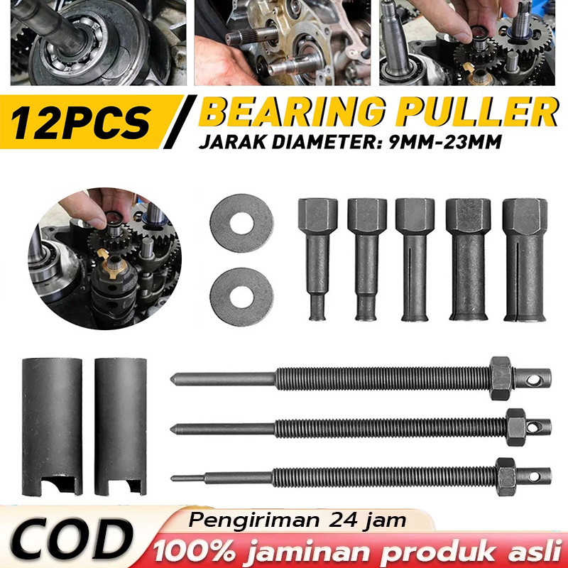 Jual Bearing Puller Penarik Bantalan Set 12 Pcs Alat Pelepas Bantalan ...