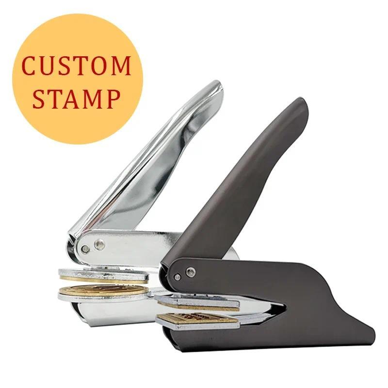 Jual Customized Embossed Stamp Personalized Custom Book Embosser Seal ...