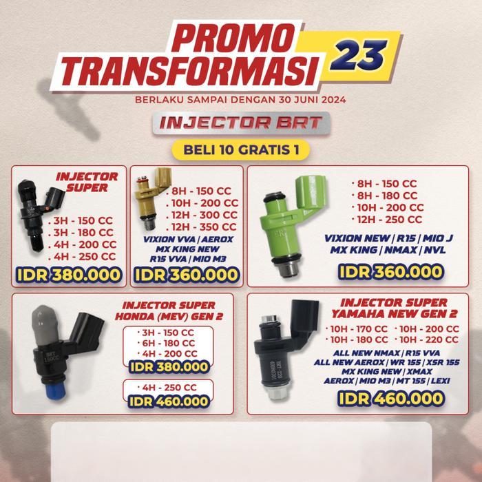 Jual Injektor / Injector Super Yamaha New Gen 2 BRT All New Nmax/R15 ...