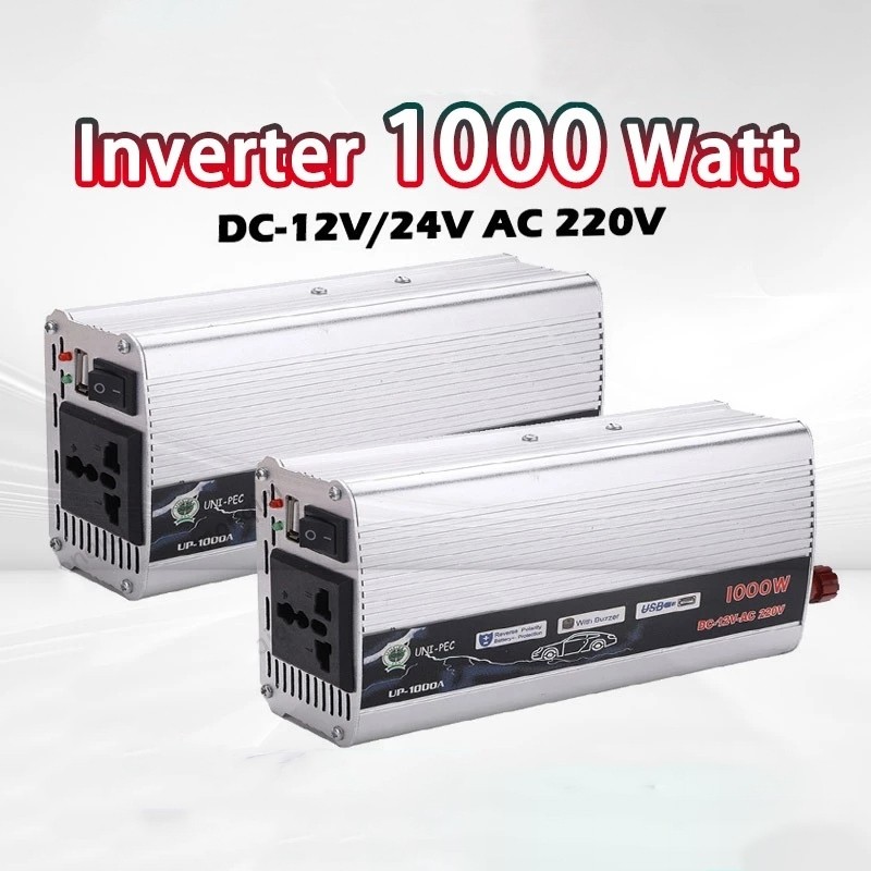 Jual Inverter 1000 Watt Power Inverter DC Ke AC Aki listrik Serbaguna ...
