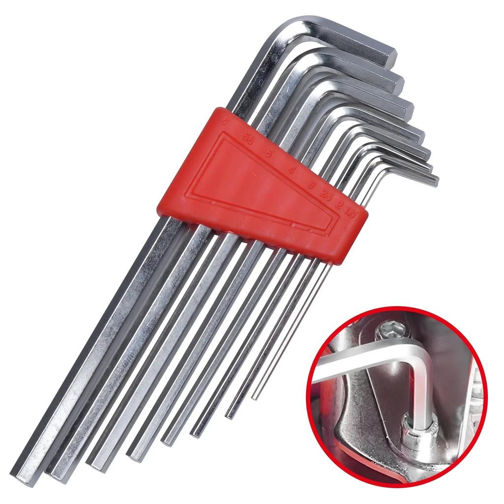 Jual 8pcs Allen Wren Metric Wren In Wren L Wren Size Allen Key Short ...