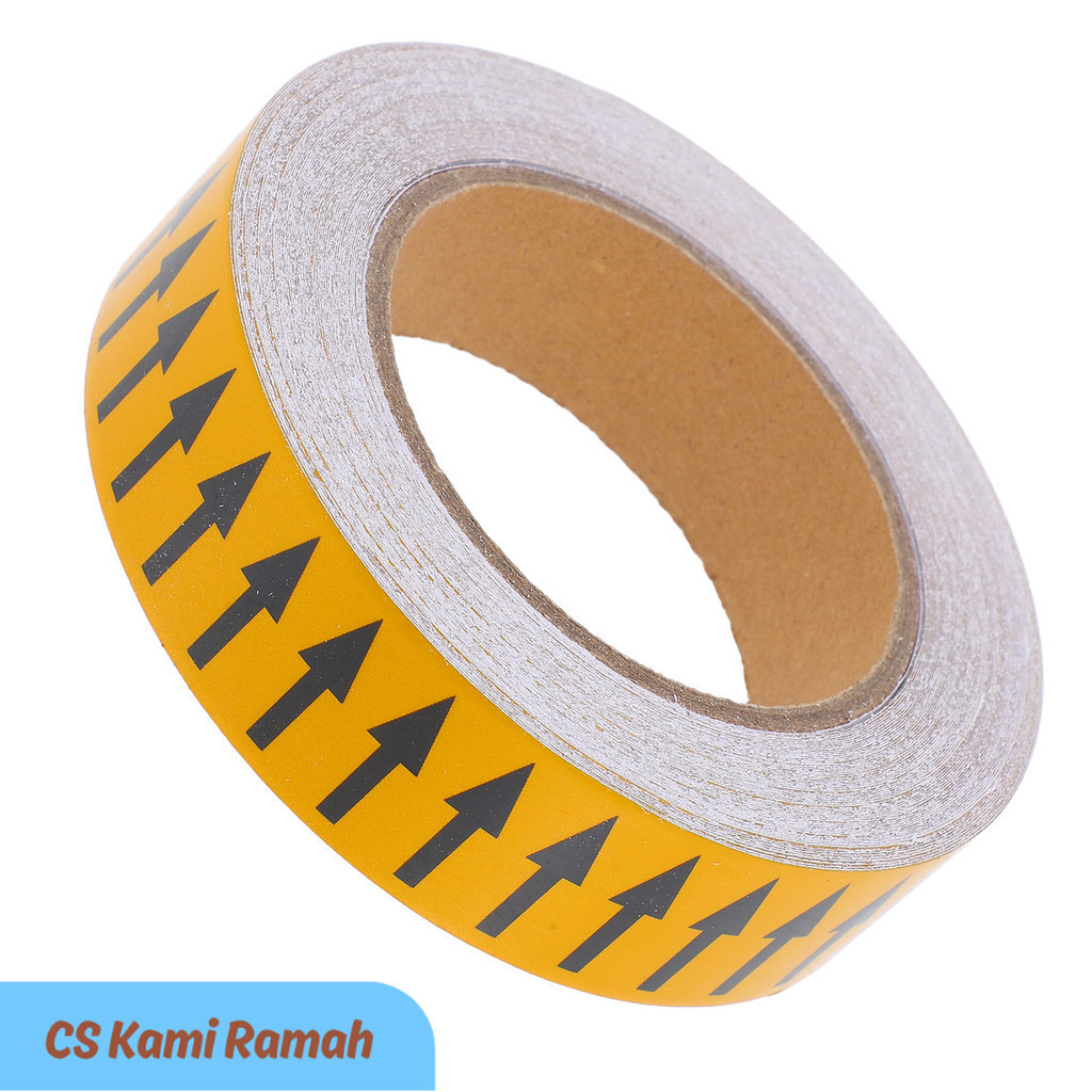 Jual TBT Pipe Identification Labels Adhesive Arrow Flow Direction Tape ...