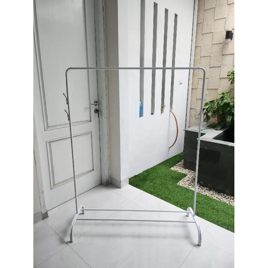 Jual Shenar RAK GANTUNG BAJU BIG STAND HANGER Portable Putih Model ...