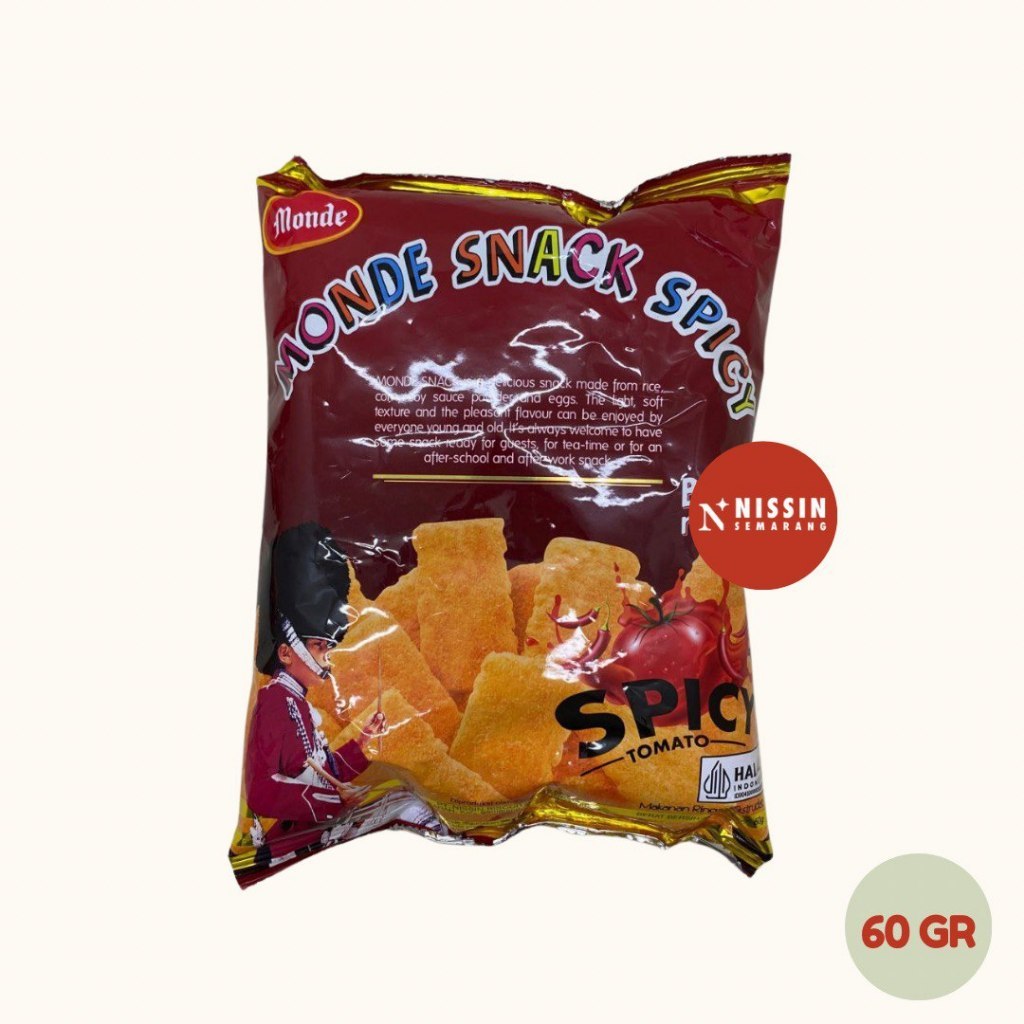 Jual Monde Snack Spicy 60 gr/27gr Serena Pedas Monde Snack | Shopee ...