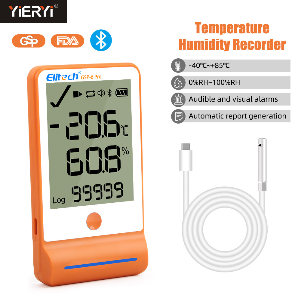 Jual GSP-6PRO Bluetooth Temperature Humity Data Logger 100000 Points ...