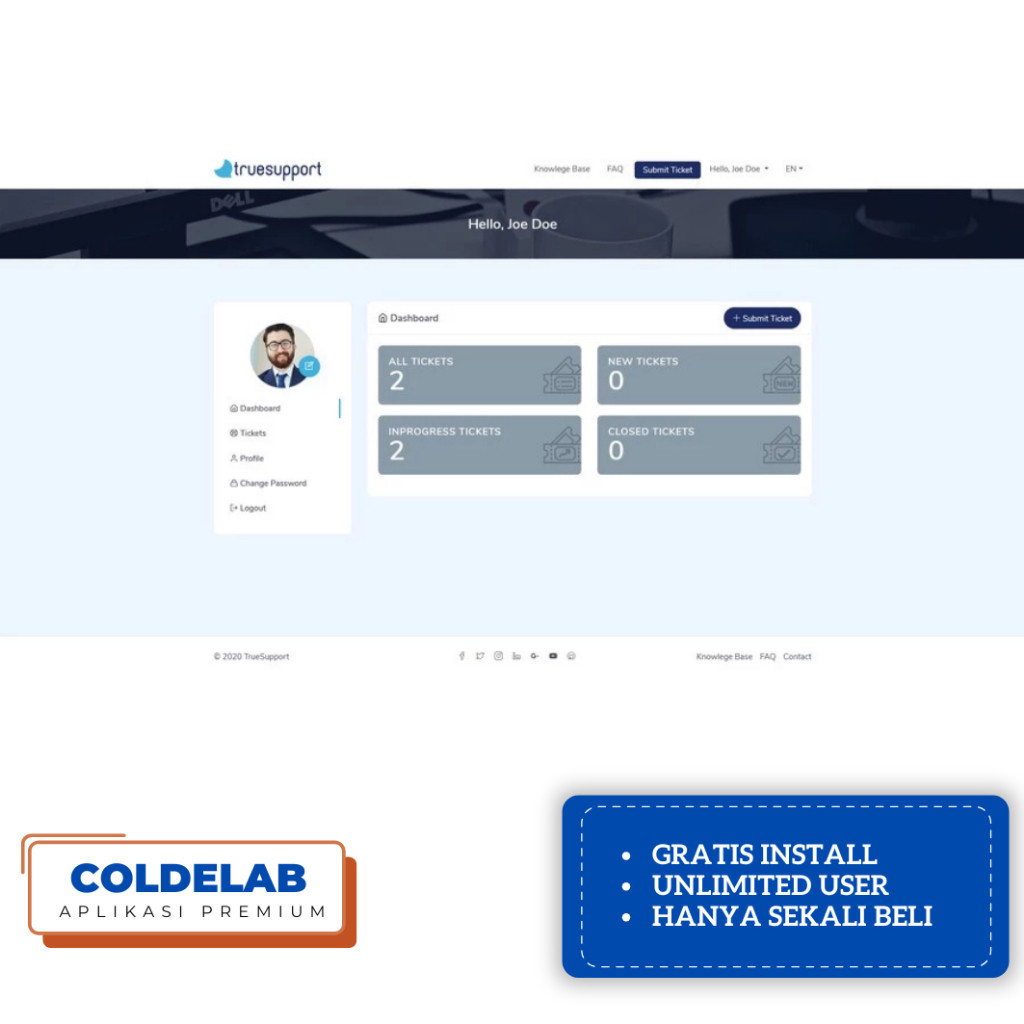 Jual Aplikasi Web Support Tiket Helpdesk PHP Laravel | Shopee Indonesia