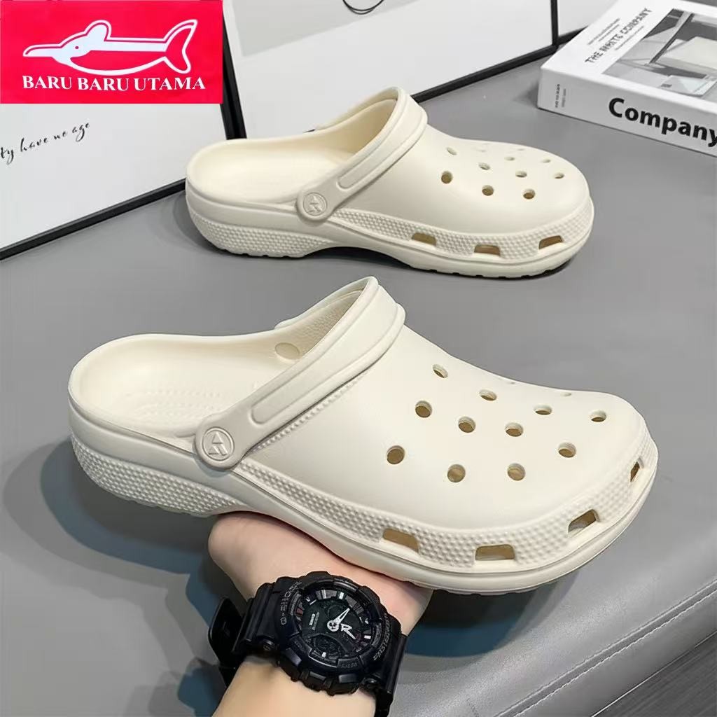 Jual BARU BARU SANDAL Baim Pria Wanita Unisex Sendal Baim Polos Cowok ...