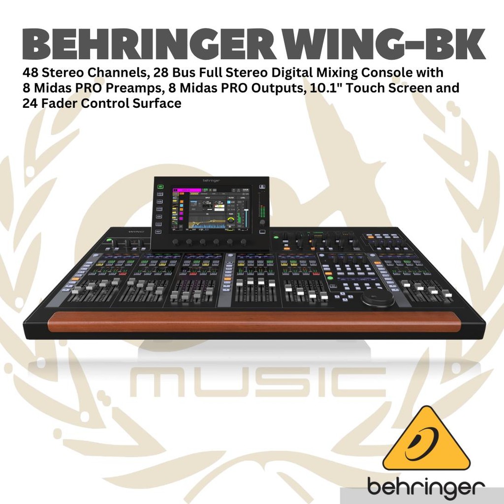 Jual Behringer Wing-BK 48 Channel Full Stereo Digital Audio Mixer - 28 ...