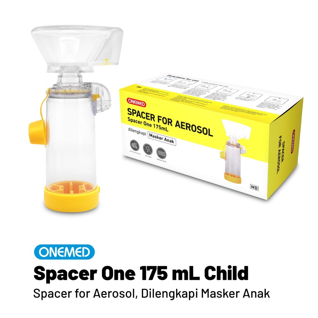 Jual ONEMED Aerospacer / Aerochamber / Corong Asma Anak | Spacer for ...