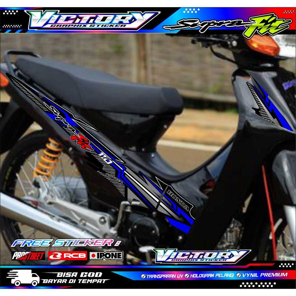 Jual Striping Variasi Honda Supra Fit Stiker List Motor Supra Fit ...