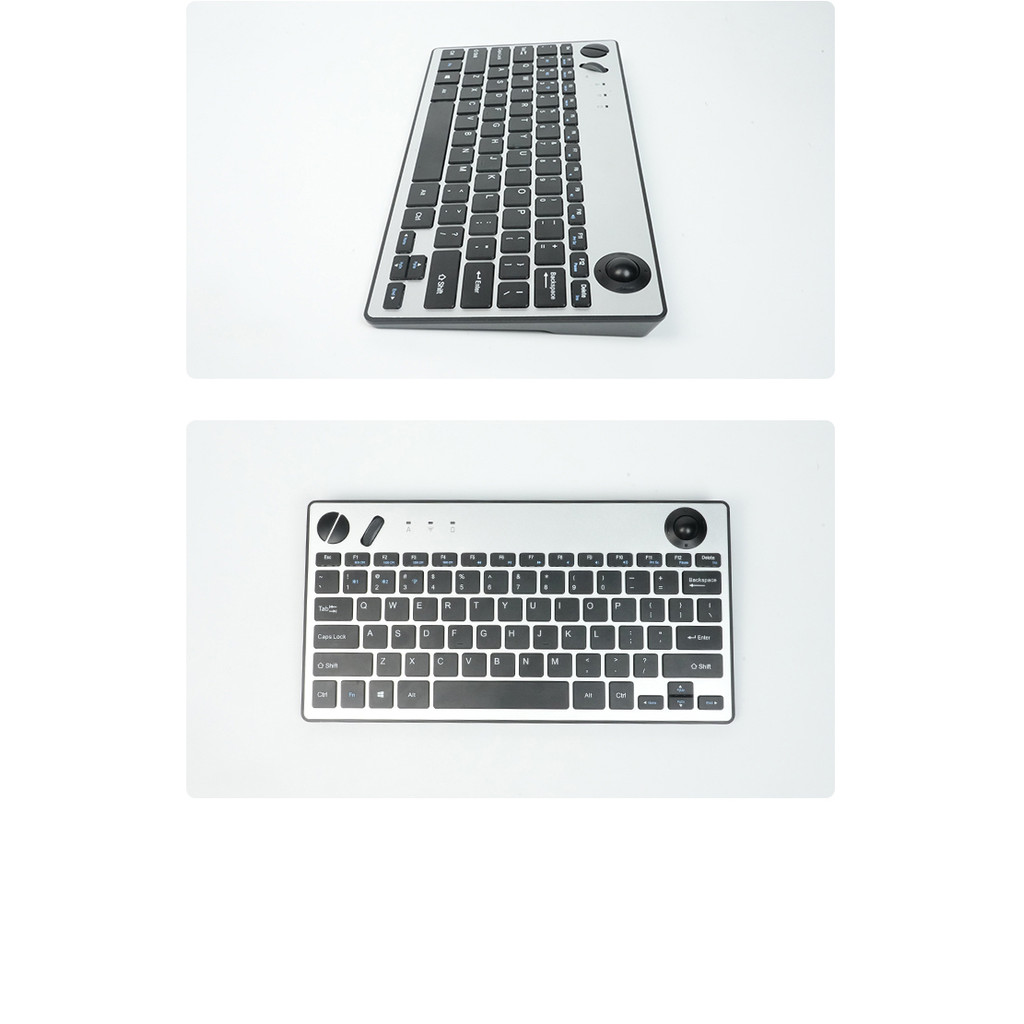 Jual Wireless Keyboard with Trackball Air Mouse 1600dpi Bluetooth ...